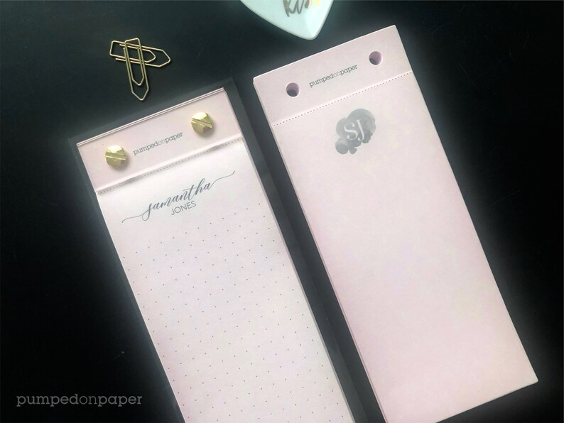 Personalized Notepad Set Custom Monogram Note Pad Gift for - Etsy