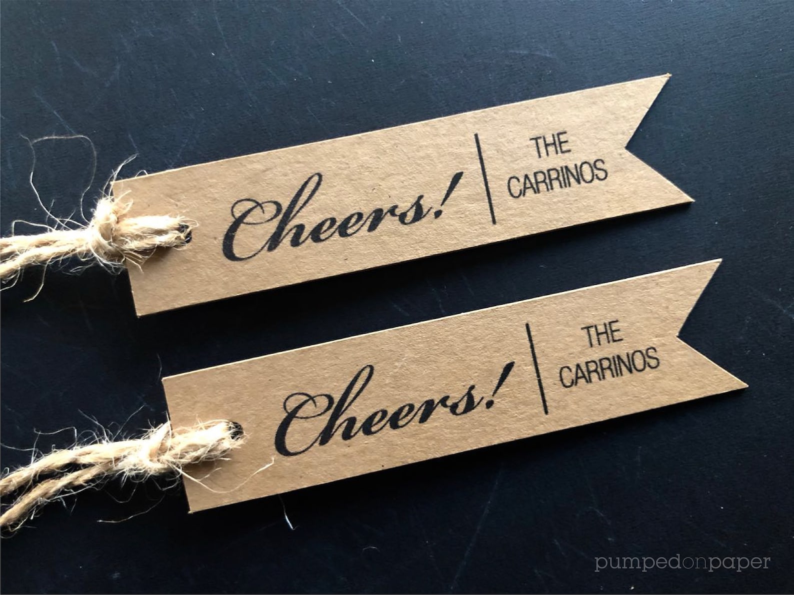 Cheers Personalized Gift Tags Custom Wedding Favor Tags | Etsy