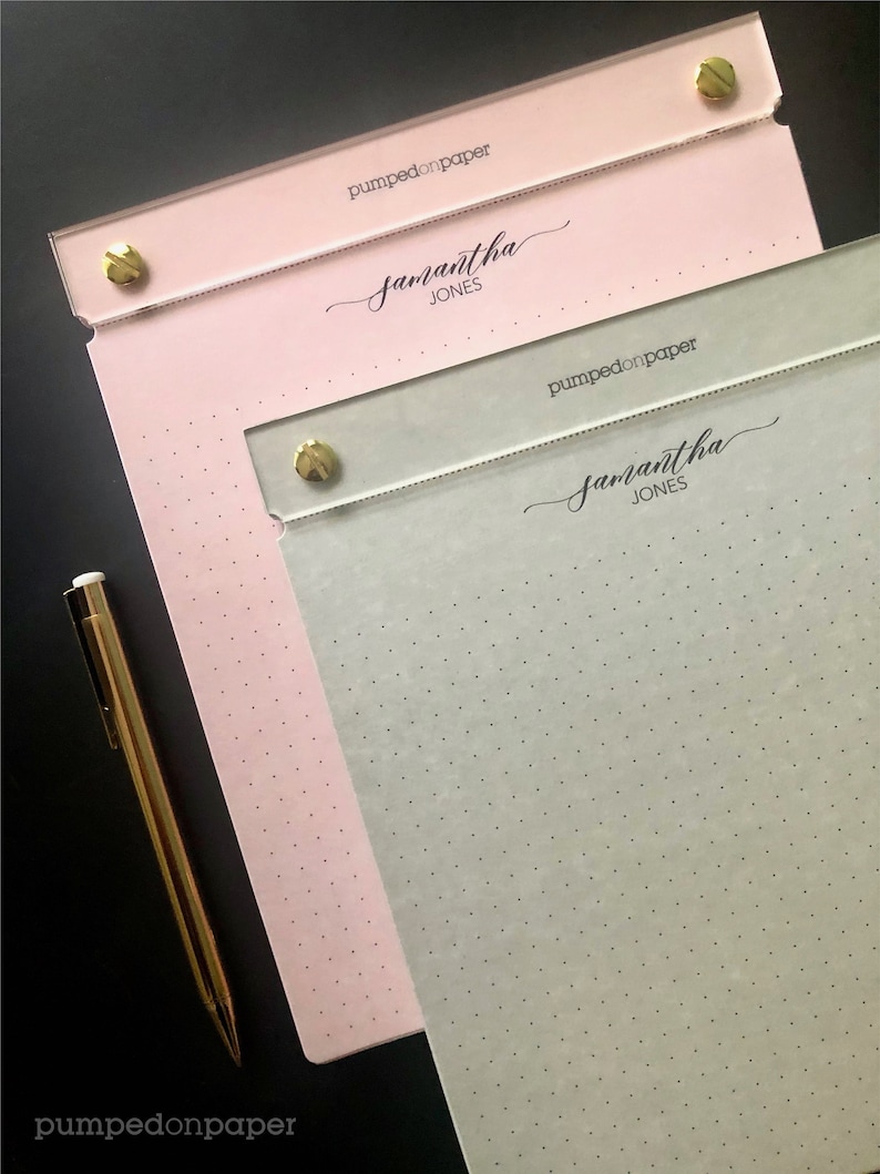 Personalized Note Pad, Personalized Gift for Her, Custom Refillable ...