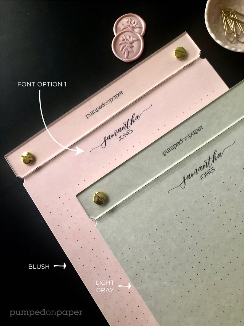 Personalized Note Pad, Personalized Gift for Her, Custom Refillable ...