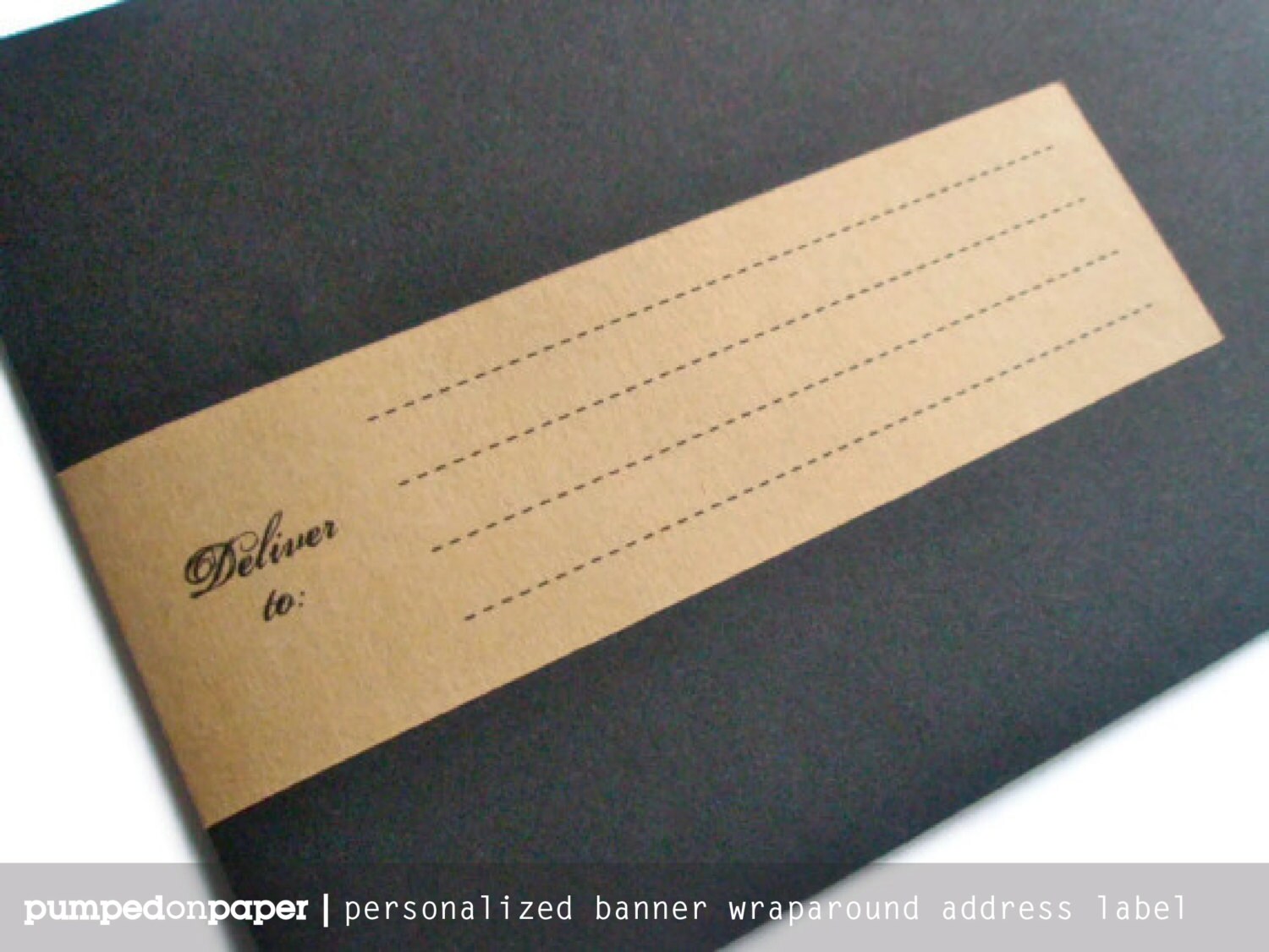 Personalized Banner Wraparound Address Labels - Set of 12 - Etsy
