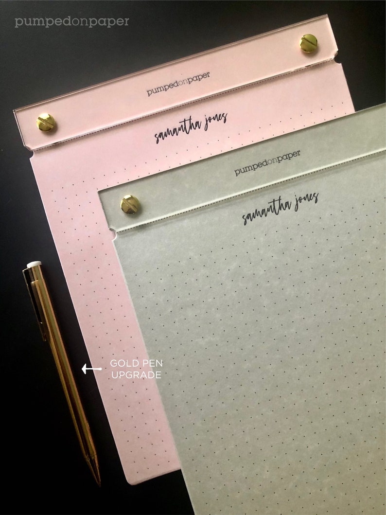 Personalized note pad personalized gift for her custom | Etsy