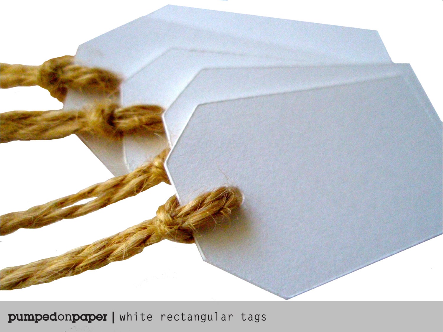 White gift tags rectangular rustic set of 20 | Etsy