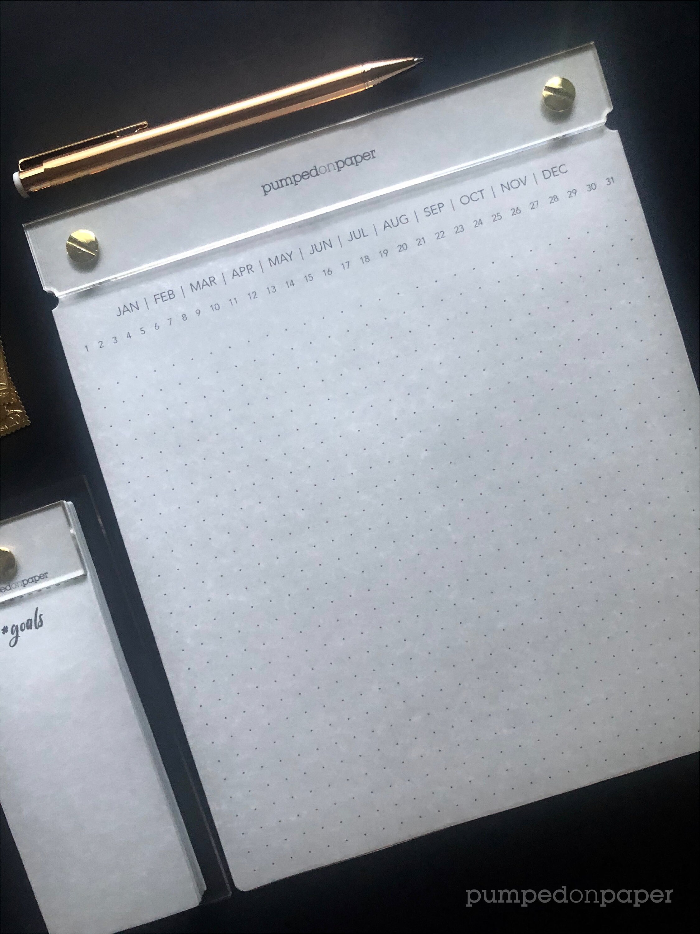 Daily notepad set to do list planner goals pad acrylic | Etsy