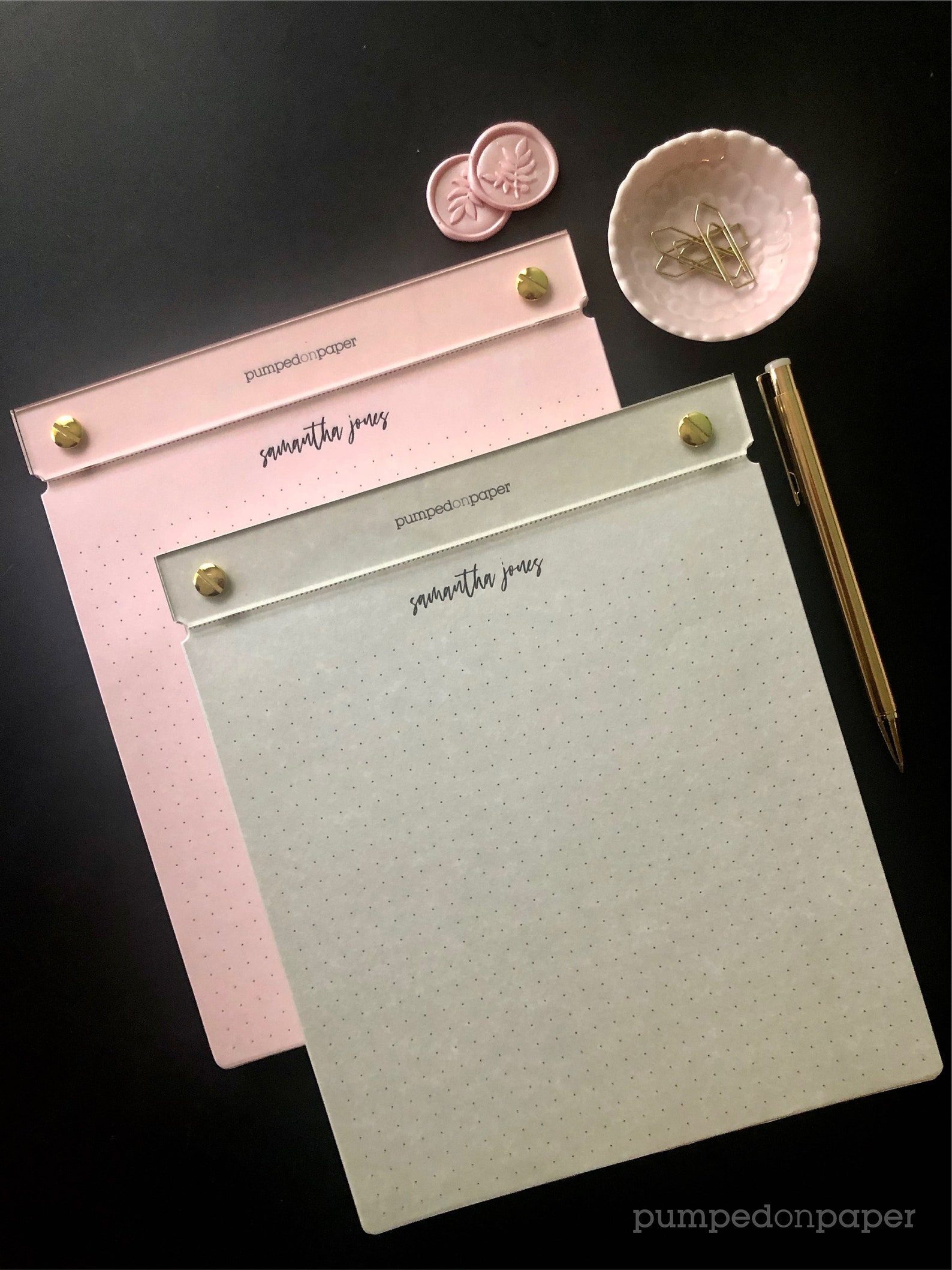 Personalized Note Pad, Personalized Gift for Her, Custom Refillable ...
