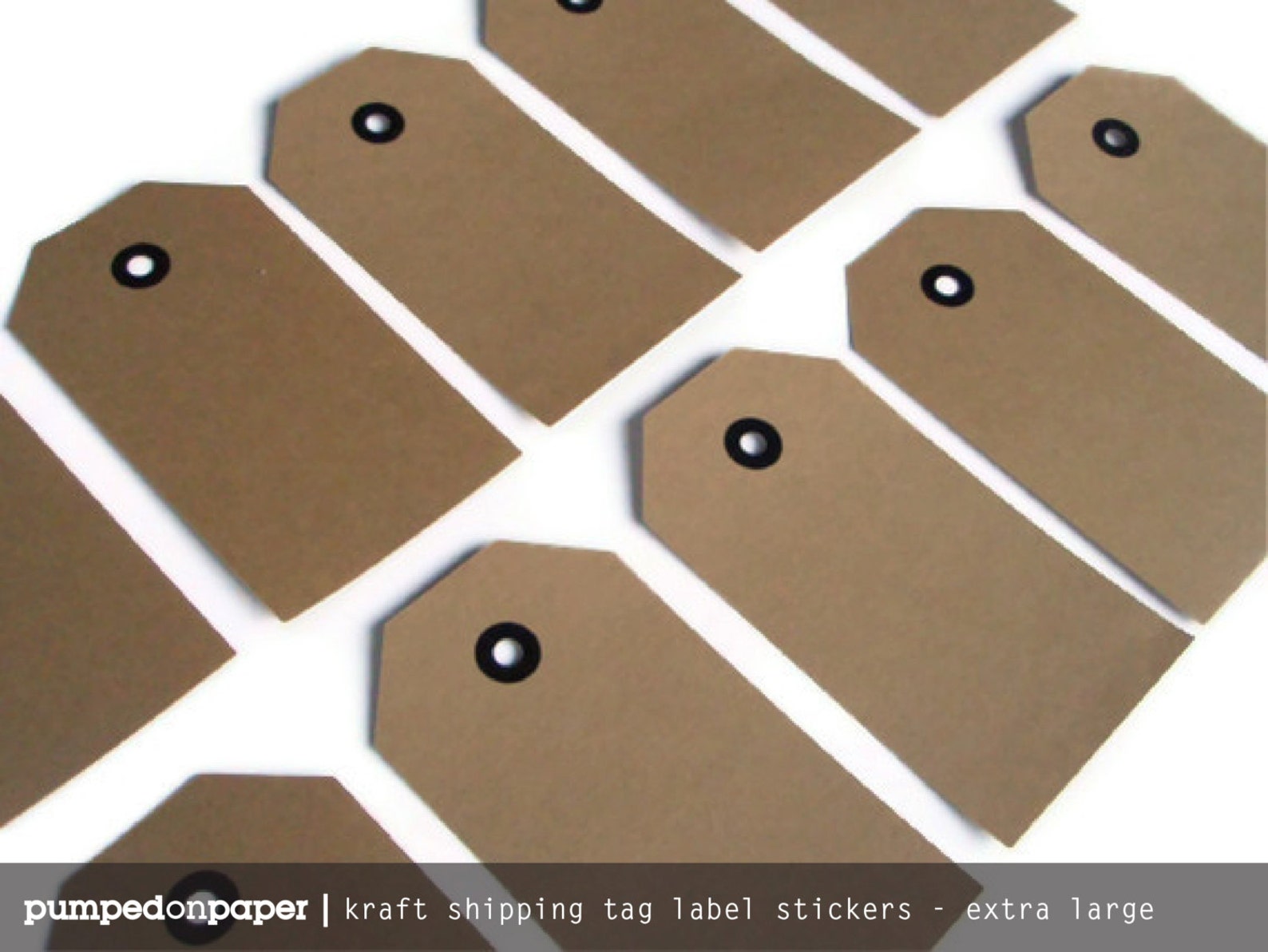Kraft Shipping Tag Label Sticker Hang Tag Labels Black - Etsy