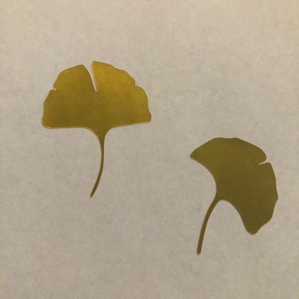 Gold Leaf Stickers - Etsy