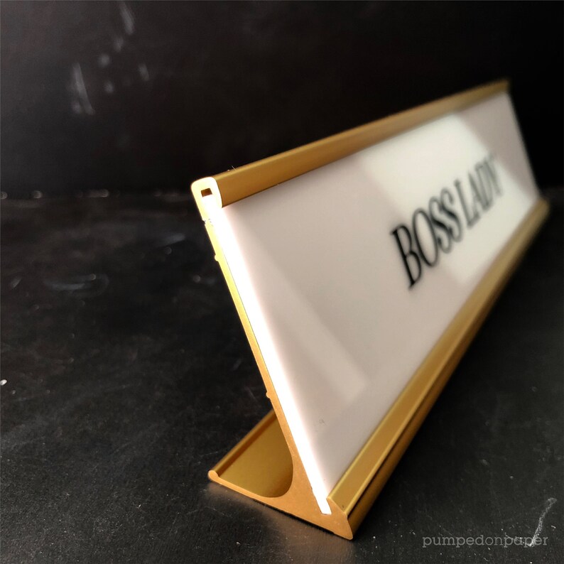 Boss Lady Desk Name Plate Personalized Gift Office Name - Etsy