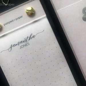 Personalized Notepad Set, Custom Monogram Note Pad, Gift for Her ...