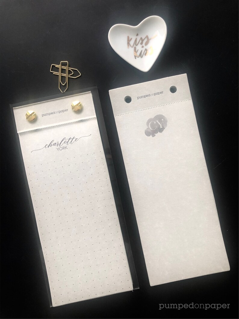 Personalized Notepad Set Custom Monogram Note Pad Gift for - Etsy