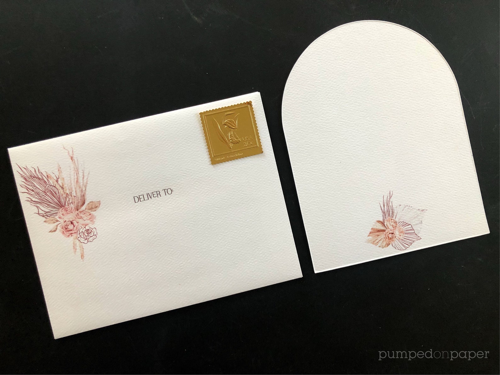 Personalized Floral Notecard Set, Personalized Gift, Custom Thank You ...