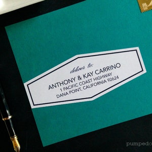 Personalized Address Labels - Polygon Stickers - Geometric Labels ...