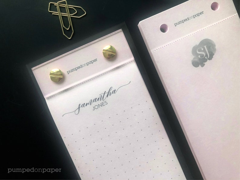 Personalized Notepad Set Custom Monogram Note Pad Gift for - Etsy