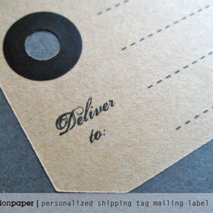 Personalized Shipping Tag Mailing Labels Set of 12 - Etsy