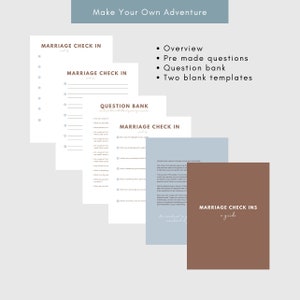 Weekly Marriage Check in Guide (with Question Bank & Customizable ...