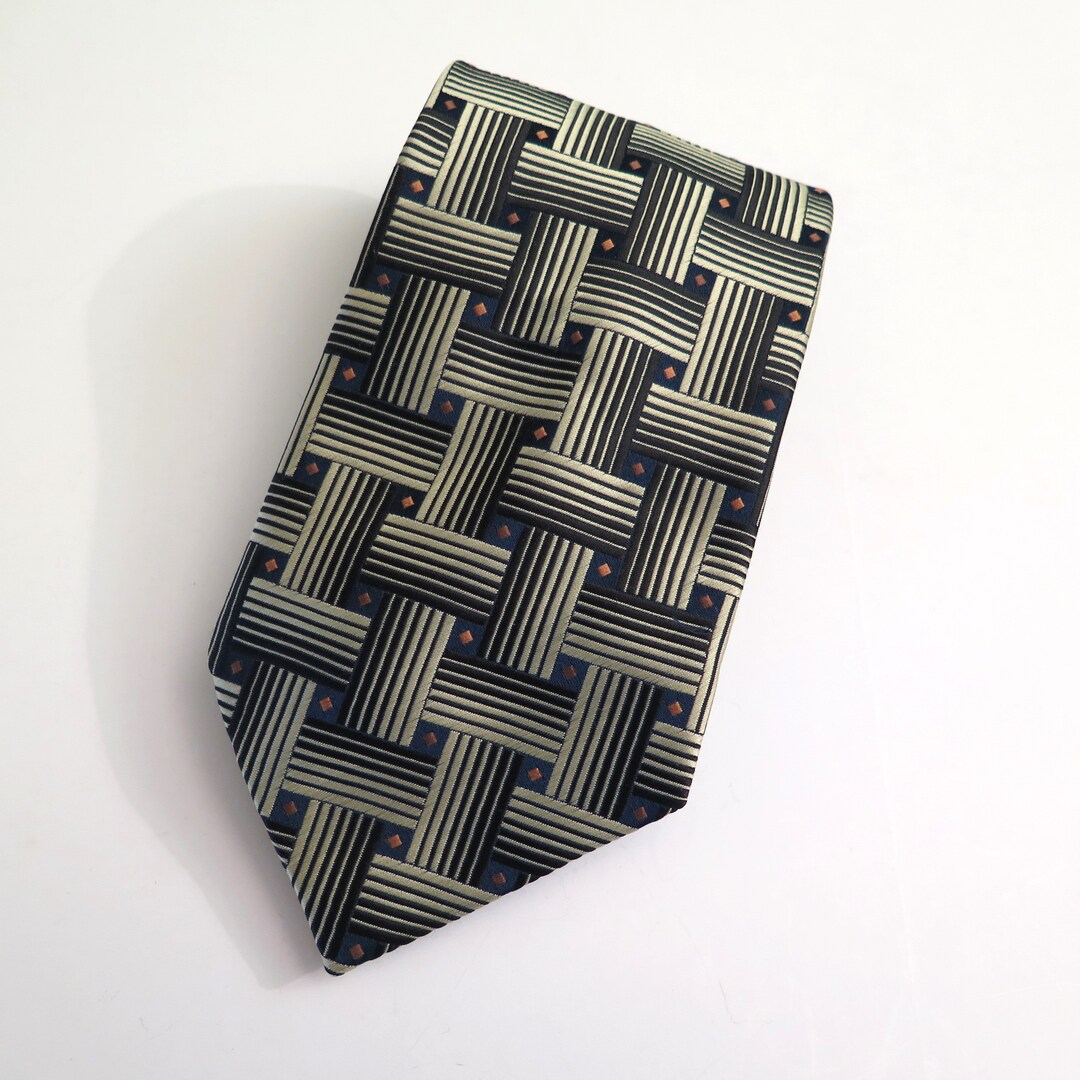 Vintage Gelfer Clip on Tie: Black & Grey Art Deco Style, 1980s - Etsy