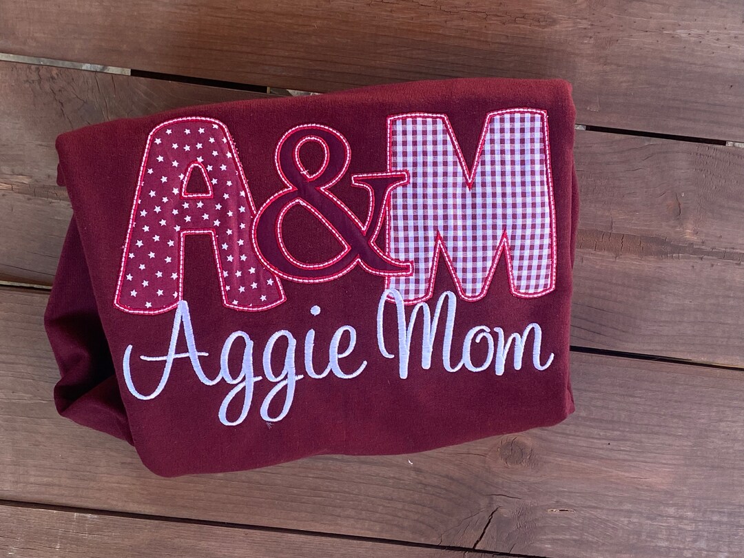 School Spirit Sweatshirt, A&M, ATM, Aggies, School Spirit, Applique ...