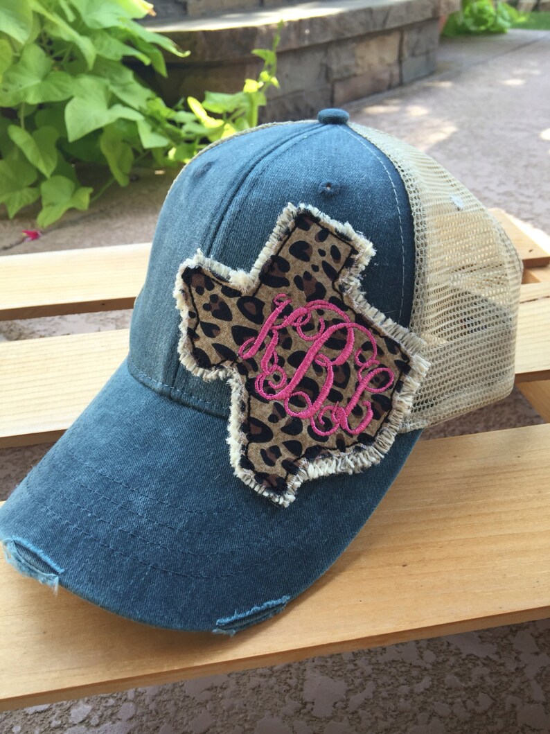 Trucker Hat With Texas Patch Trucker Hat Texas Monogrammed - Etsy