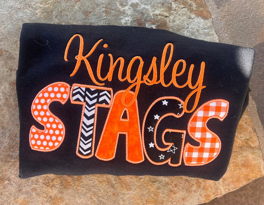School Spirit, Applique Letters, School Spirit Shirt, Embroidered, High ...