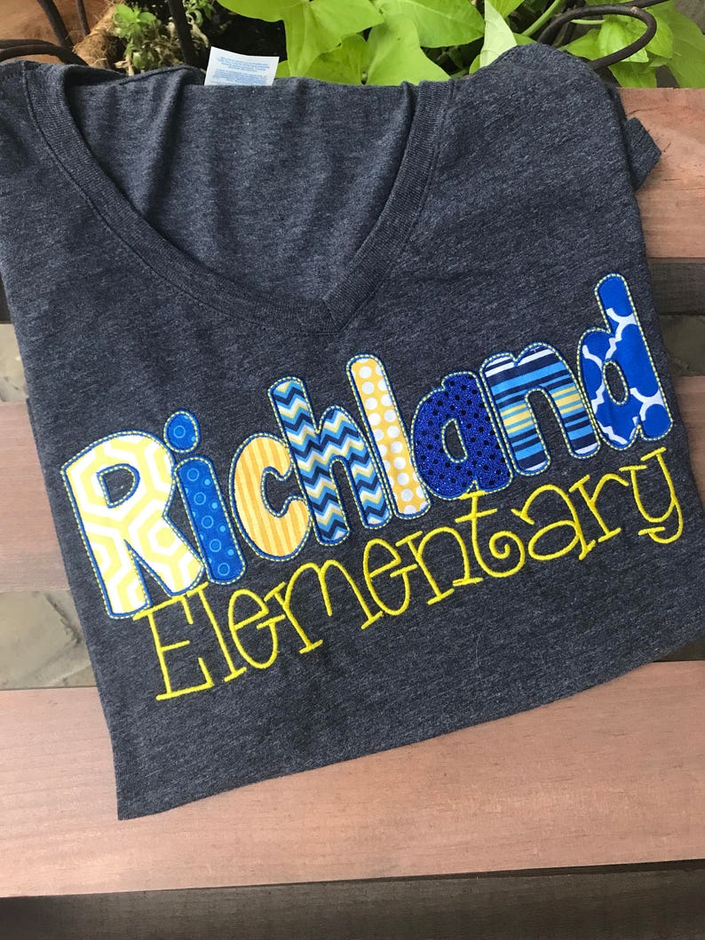 School Spirit Applique Letters School Spirit Shirt - Etsy