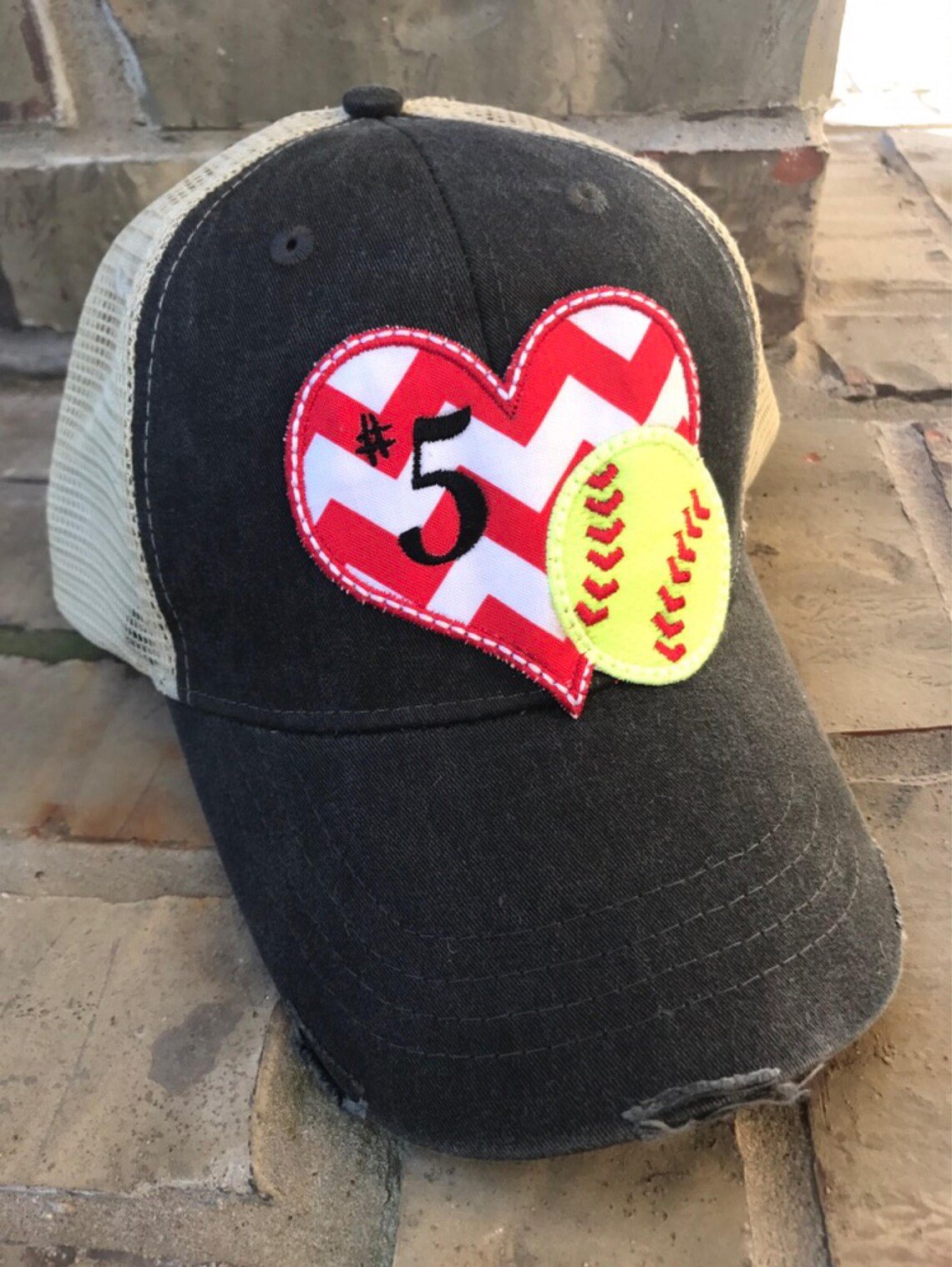 Trucker Hat With Patch Trucker Hat Baseball Patch Softball - Etsy