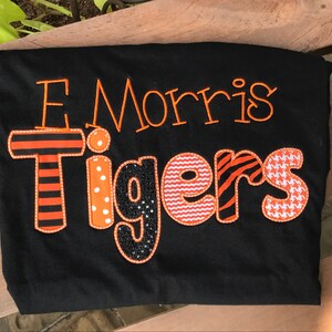 School Spirit Shirts, School Spirit, Applique Letters, Embroidered ...