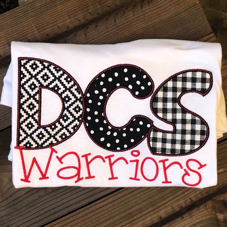 School Spirit Shirts. School Spirit Applique Letters - Etsy