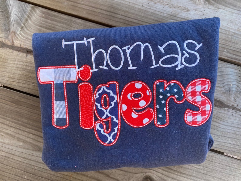 School Spirit Shirts. School Spirit Applique Letters - Etsy