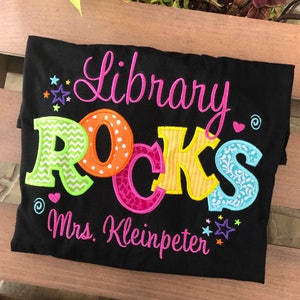 Reading Rocks, Teacher Shirt, Reading Shirt, Librarian, Librarian Shirt ...