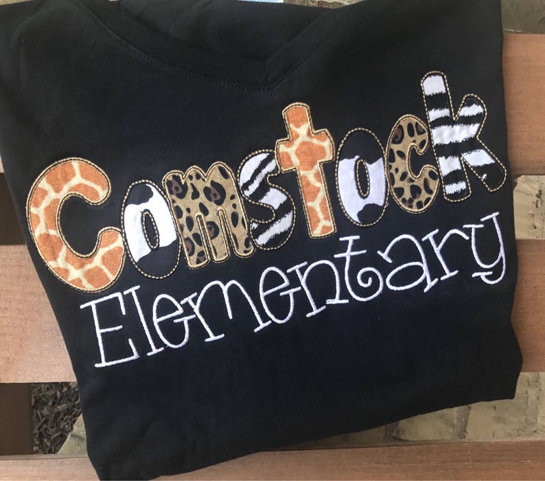 School Spirit Applique Letters School Spirit Shirt - Etsy