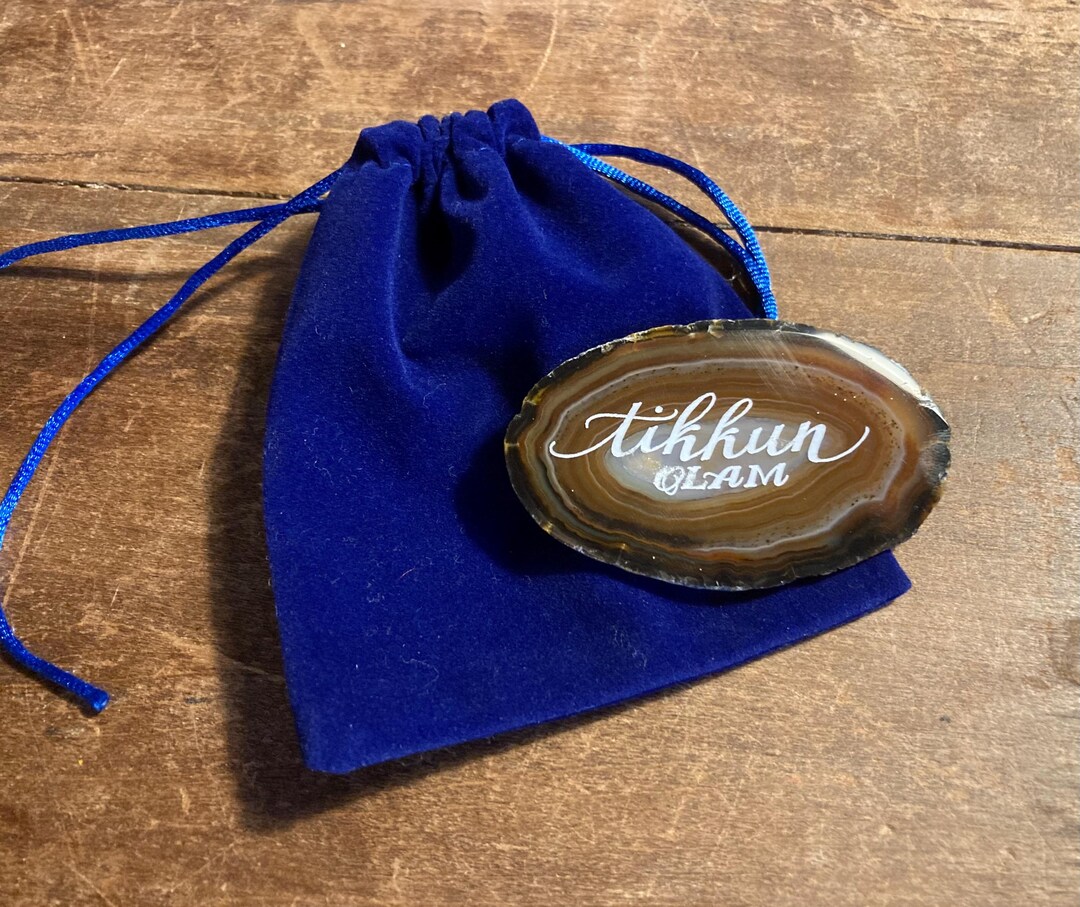 Prayer Stone: Tikkun Olam, Heal the World - Etsy