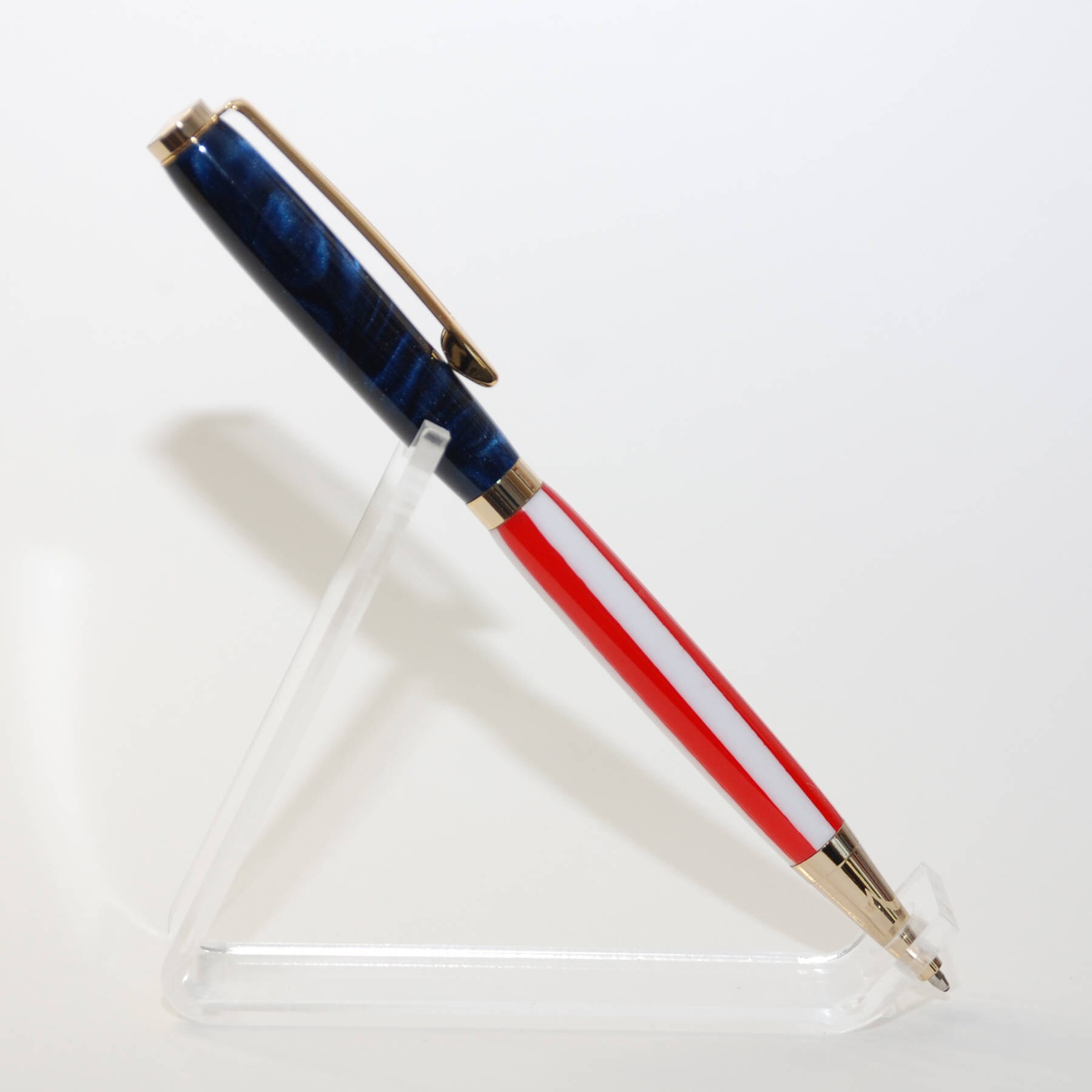 Red, White & Blue Acrylic Pen - Etsy