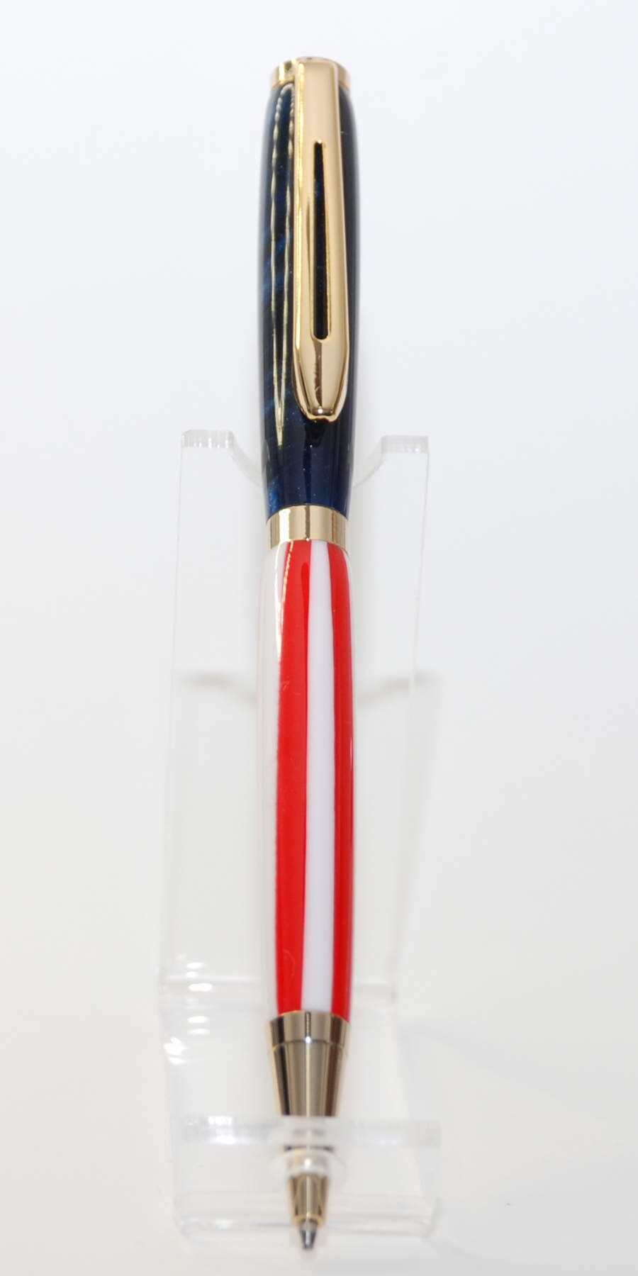 Red, White & Blue Acrylic Pen - Etsy