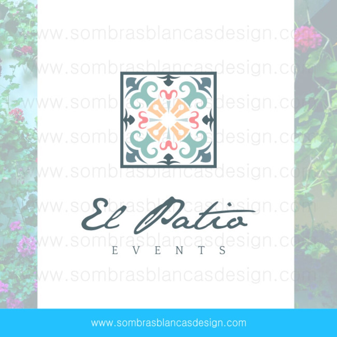 OOAK Premade Logo Design - Andalusian Tile - One of A Kind Business ...