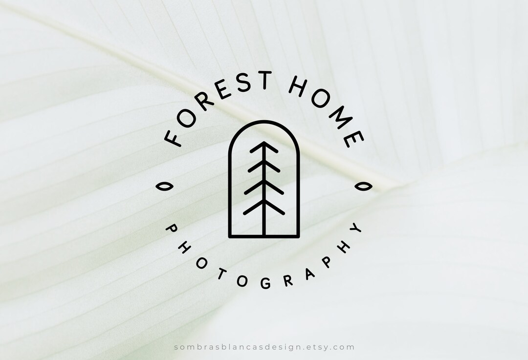 Premade Logo Design for Home Decor Shops, Line Art Tree Logo, Vector ...