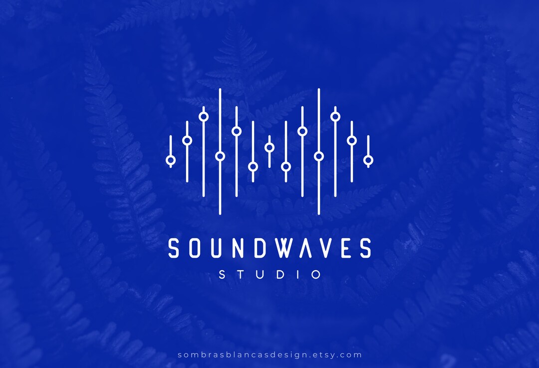 Premade Logo Design for Music Studios, Sound Waves Logo, Vector Files ...