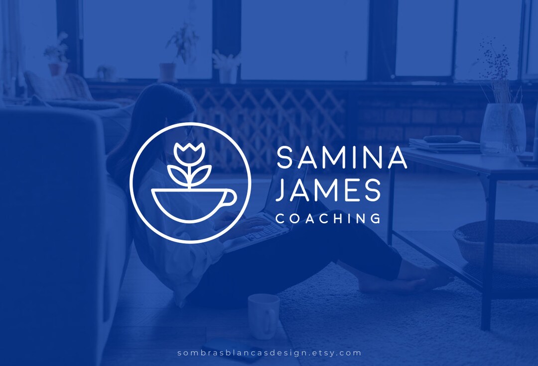 Flower Coffee Cup Premade Logo Design, Vector Files, Illustrated Logo ...