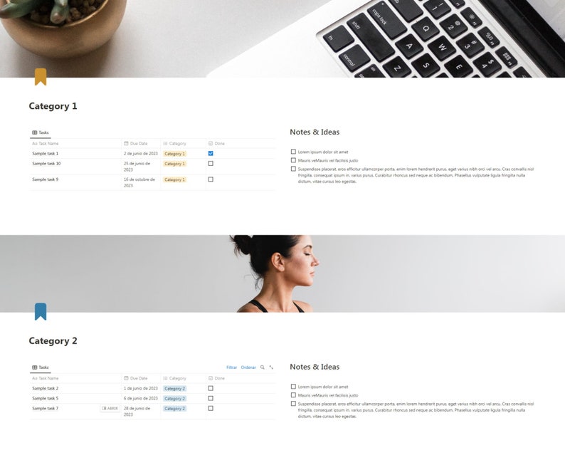 Notion Template Task Manager | Notion Dashboard | Digital to Do List ...