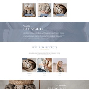 Wix Website Template Design for Handmade Shops | Amber | Modern and ...