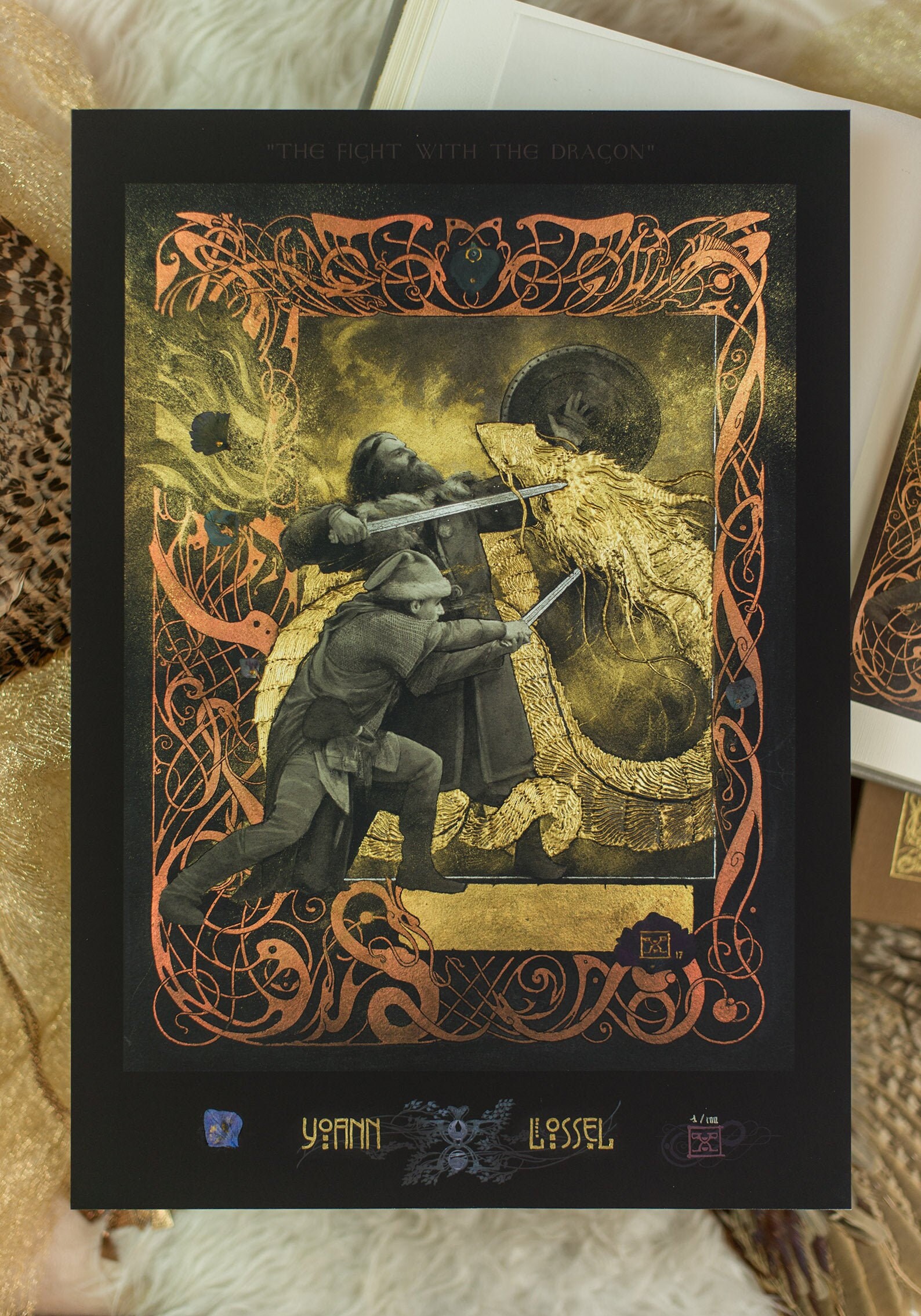 Fine Art Giclee Print A3 of beowulf : Fight the | Etsy