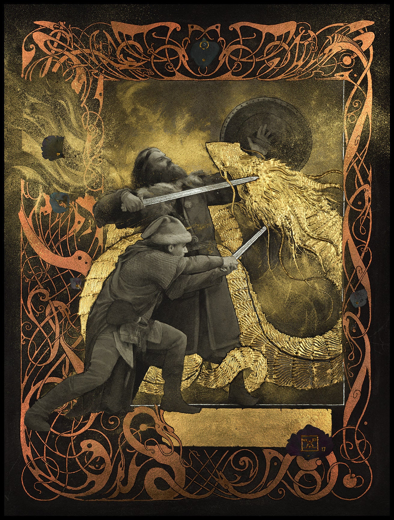 Fine Art Giclee Print A3 of beowulf : Fight the | Etsy