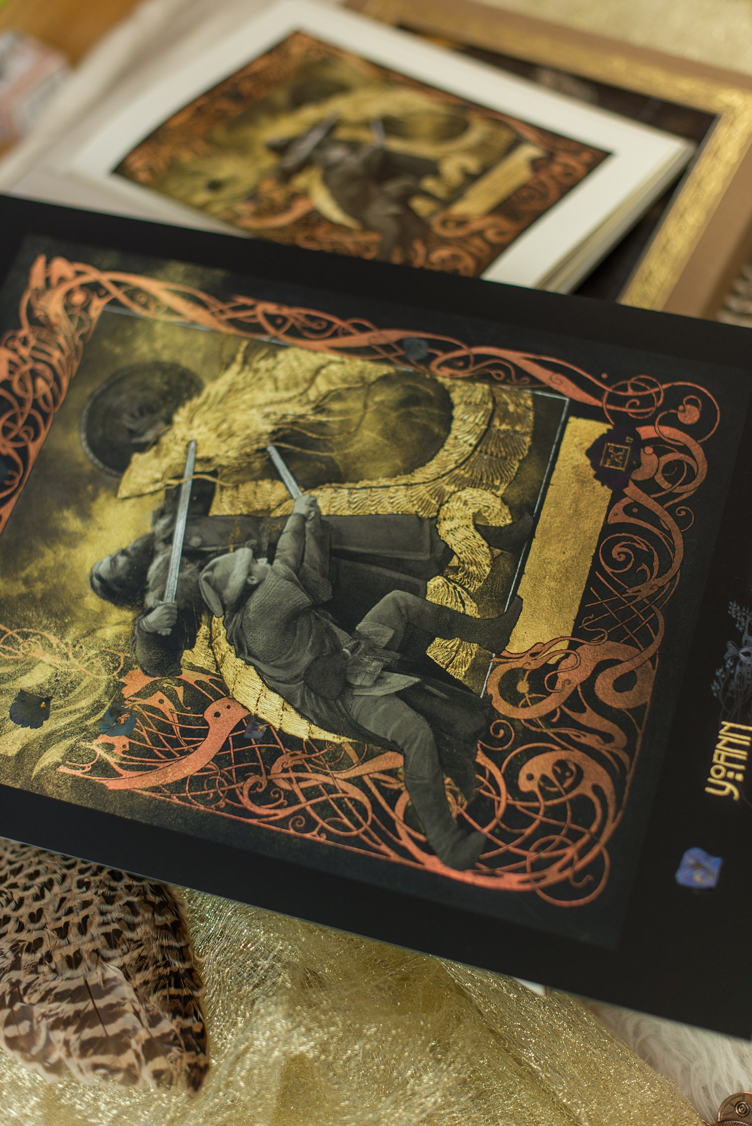 Fine Art Giclee Print A3 of beowulf : Fight the | Etsy