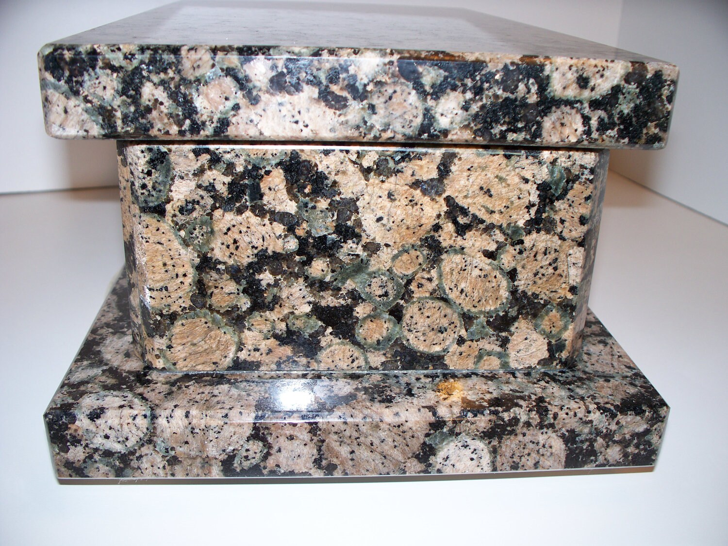 Stone Handmade Keepsake Box Wedding Box Cremation Vault Baltic Brown ...