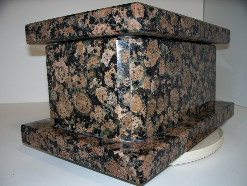 Stone Cremation Urn Handmade Wedding Box or Keepsake Box Natural ...