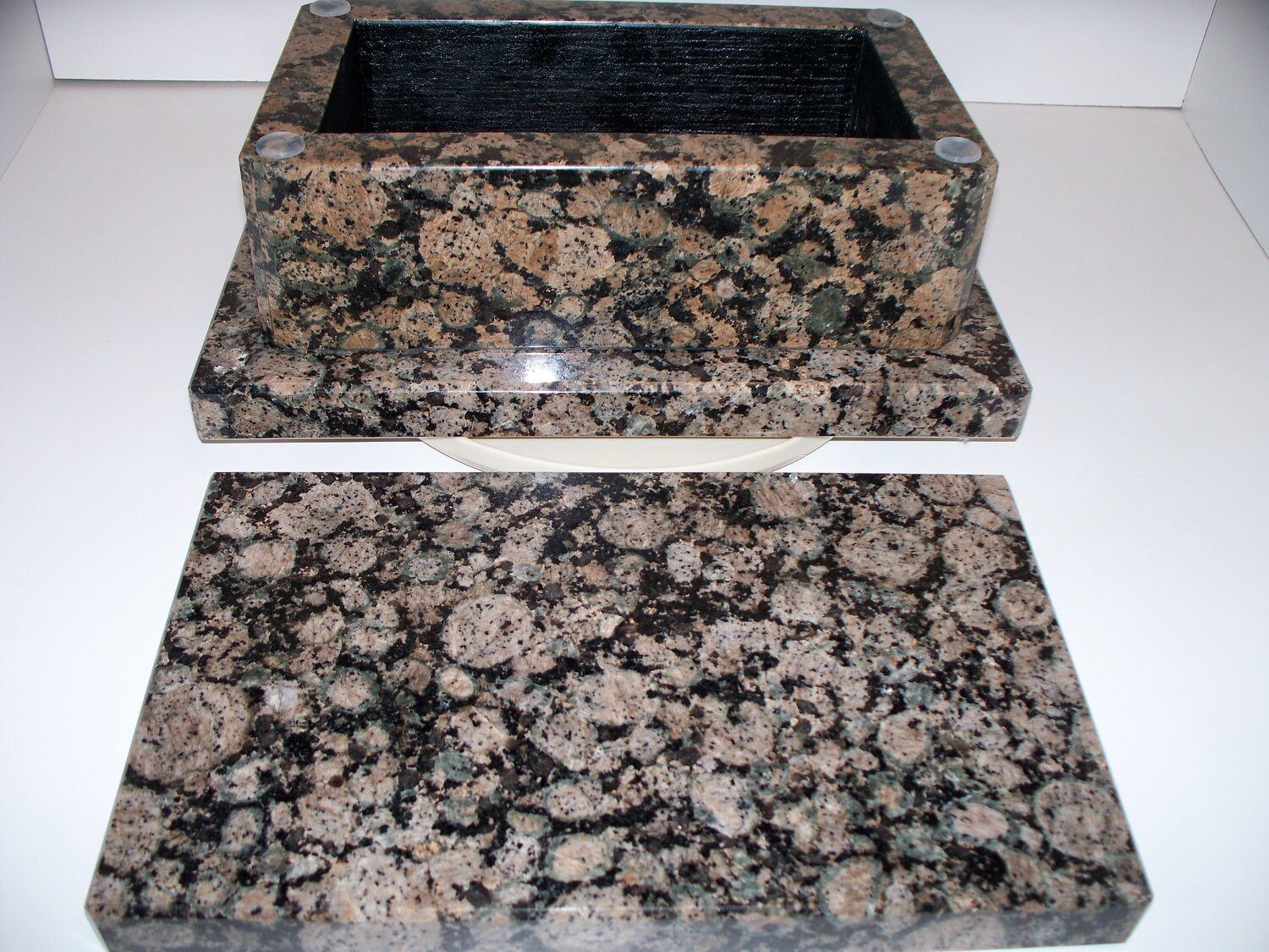Stone Handmade Keepsake Box Wedding Box Cremation Vault Baltic Brown ...