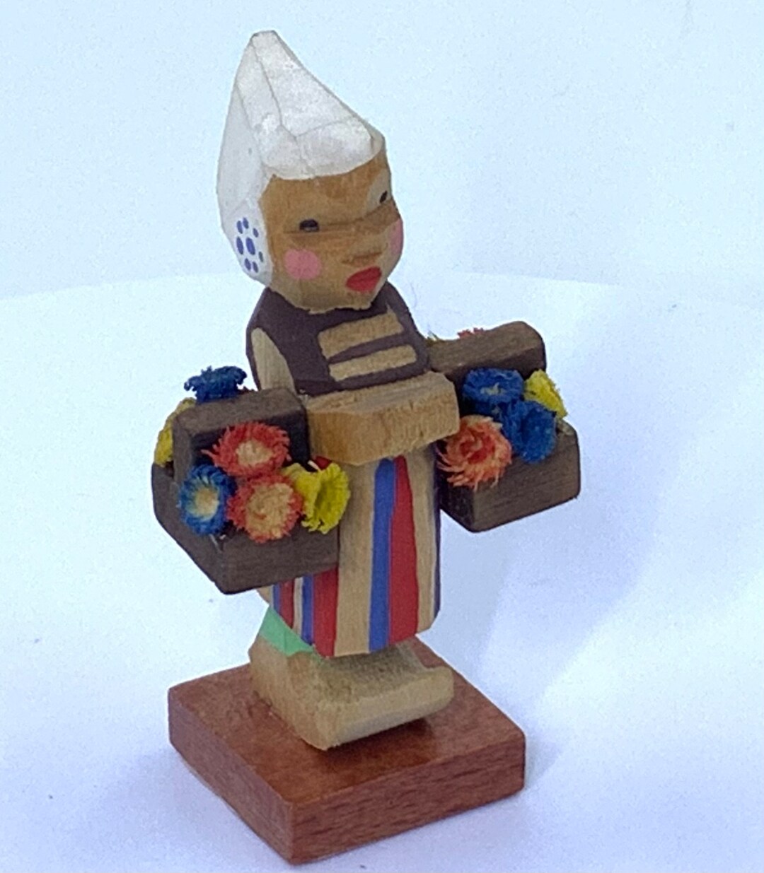 Vintage East Germany Emil Helbig Little Dutch Girl With Flowers. Hand ...