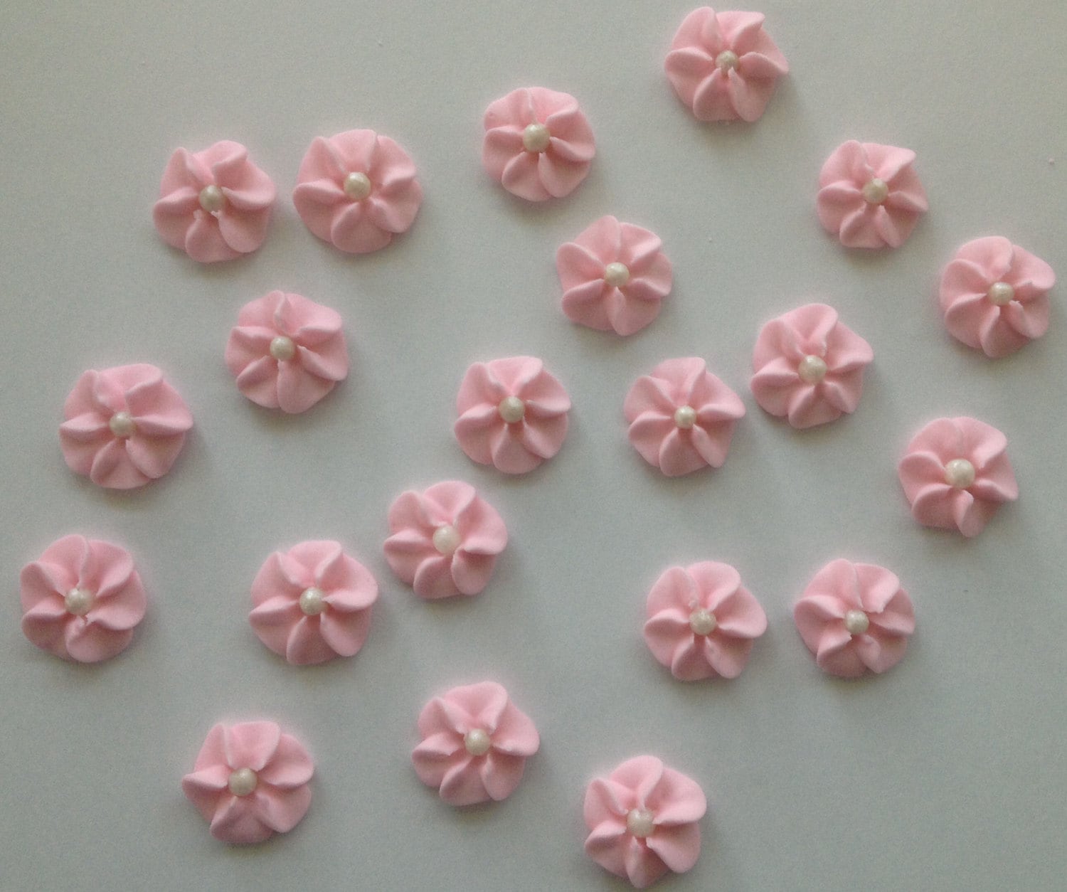 Light Pink Royal Icing Flowers 100 | Etsy