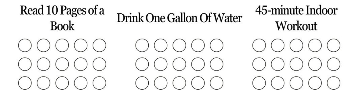 2024 75 Hard Aesthetic Fill in the Bubble Tracker - Etsy