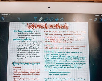 Research Methods Psychology A Level Revision Topic Notes for AQA AS and ...