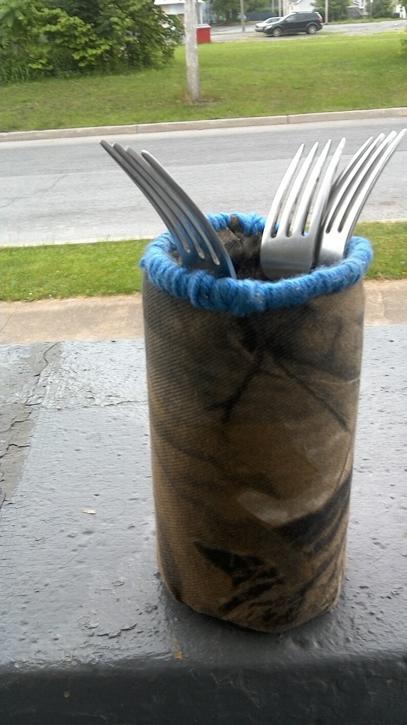 Recycled, Upcycled, Soup Can Pencil Cup. Decorative Cup/container From ...